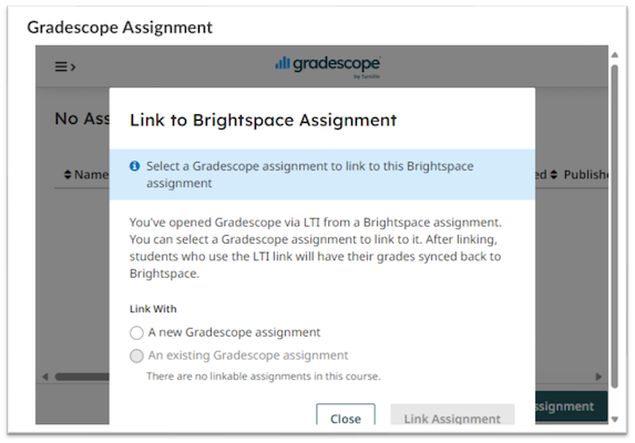 Linking Gradescope to Brightspace - Centre for Teaching and Learning ...