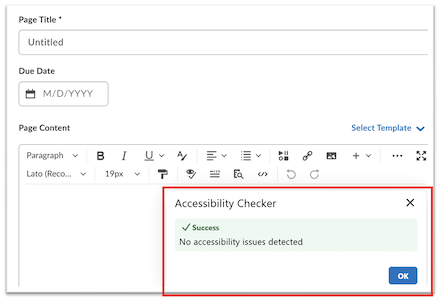 Using the Accessibility Checker - Centre for Teaching and Learning ...